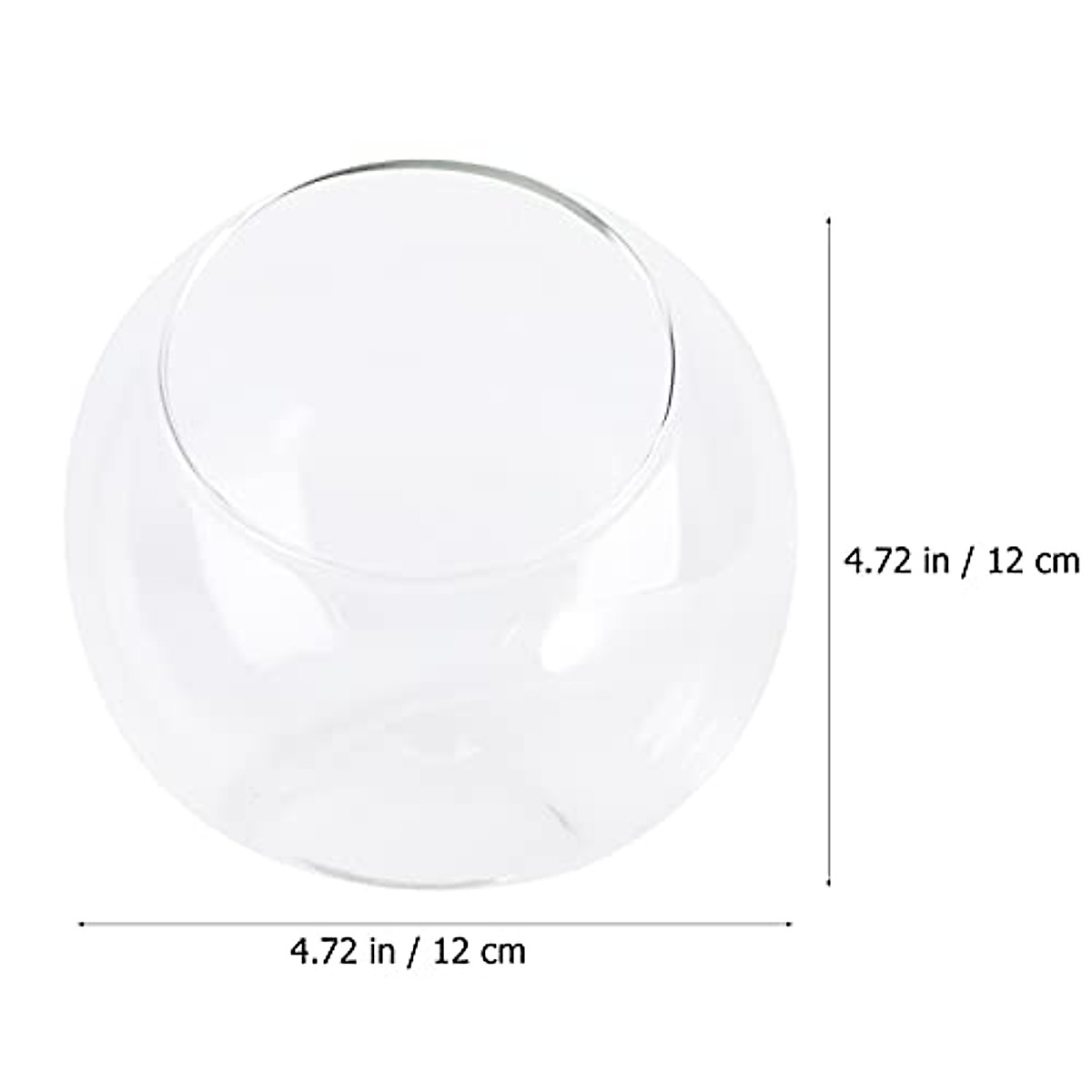 balacoo Small Animal Pet House Clear Glass Hideout Hut Cave Summer Cool Small Animal Nesting Habitat Cage Critter Bath House Cave Mini Hut Cage for Hamster Chinchillas Gerbils