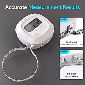 arboleaf Digital Body Measuring Tape, 60in Body Tape Measure, Bluetooth Measuring Tape for Body Measurements, Body Measurement Tape for Weight Loss, Locking, Retractable