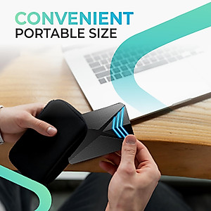 SUHSAI 500GB Portable Gaming External Hard Drive, USB 3.0, 2.5 inch HDD with RGB Light Plug & Play Backup Drive Compatible with Windows, Mac, Xbox Series X, PS4, PS5 - Black