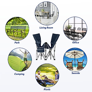 Slendor Camping Cot, Folding Camping Cots for Adults with Mattress, Portable Camping Bed, Sleeping Cot with Pillow & Carry Bag for Office Home Nap, Outdoor, Camping, Travel, Max Load 500lbs