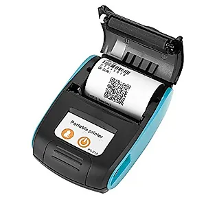 Ciglow 58mm Wireless Thermal Receipt Printer, Mini Bluetooth Portable Receipt Printer with High Speed Printing Mobile POS Printer for Android, iPhone.(Blue)