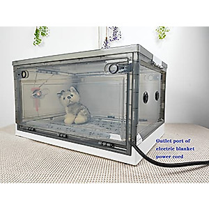REDDOUDOU Puppy Incubator, Puppy Incubator with Heating, Large PET Brooder Nursery, Kitten Incubator, Incubator for Puppies with Puppy Bed Mat (85L)