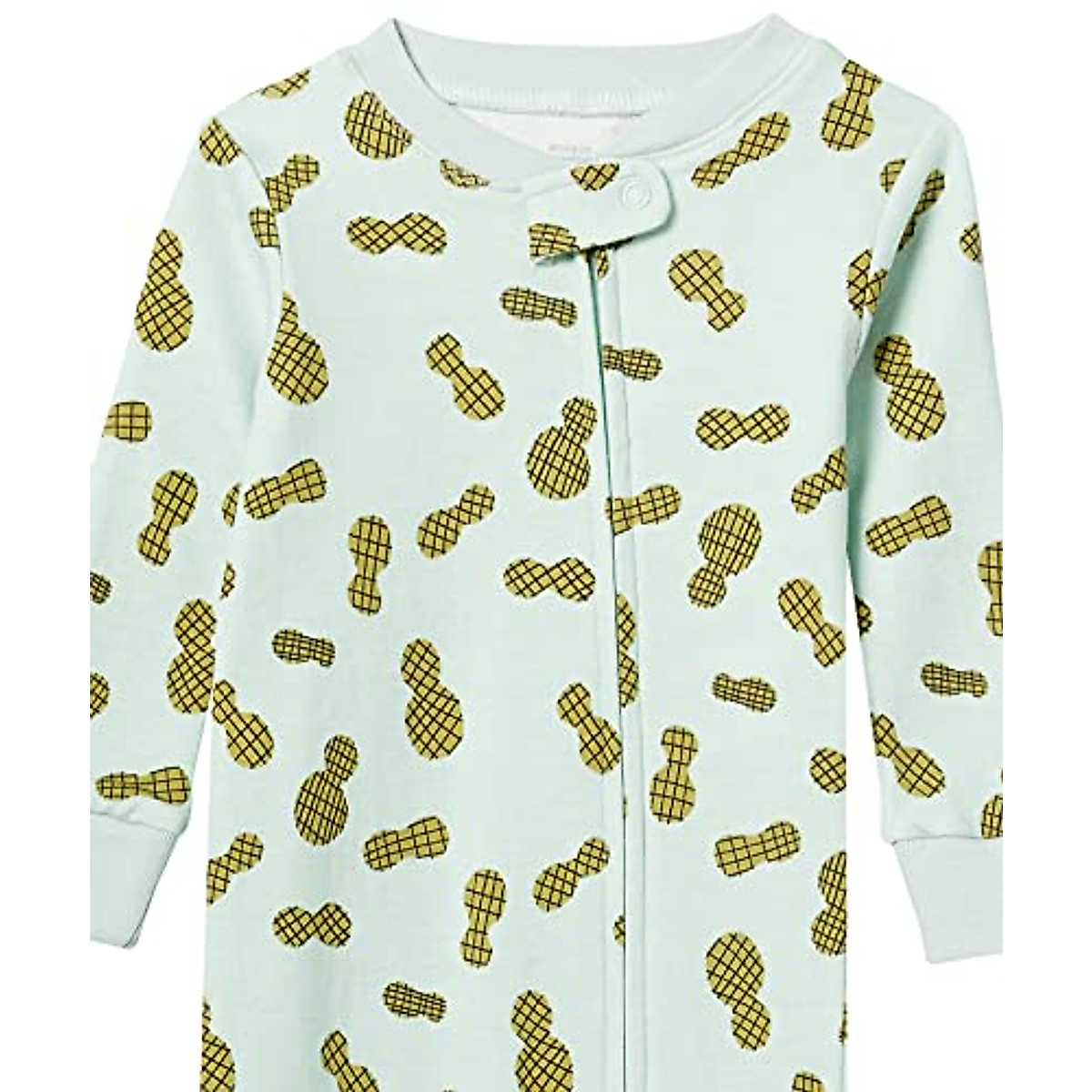 Amazon Essentials Baby Boys' Snug-Fit Cotton Footed Sleeper Pajamas, Pack of 3, Elephants, 12 Months