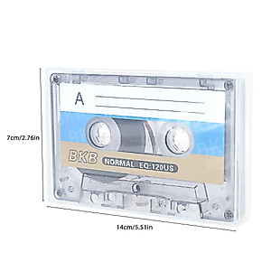 Sara-u 2Pcs Empty Cassette Tape 60 Minutes Standard Cassette Blank Tape Player Empty Magnetic Audio Tape Recording for Speech Music Recording MP3 /DVD