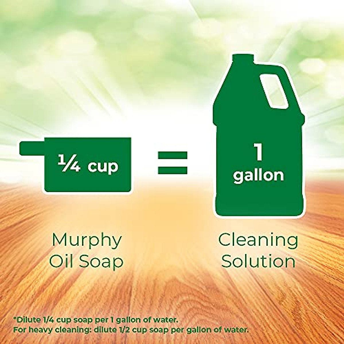 Murphy 70481465315 OIL SOAP Wood Cleaner, Original, Concentrated Formula, Floor Cleaner, Multi-Use , Finished Surface Cleaner, 128 Fluid Ounce (US05480A)
