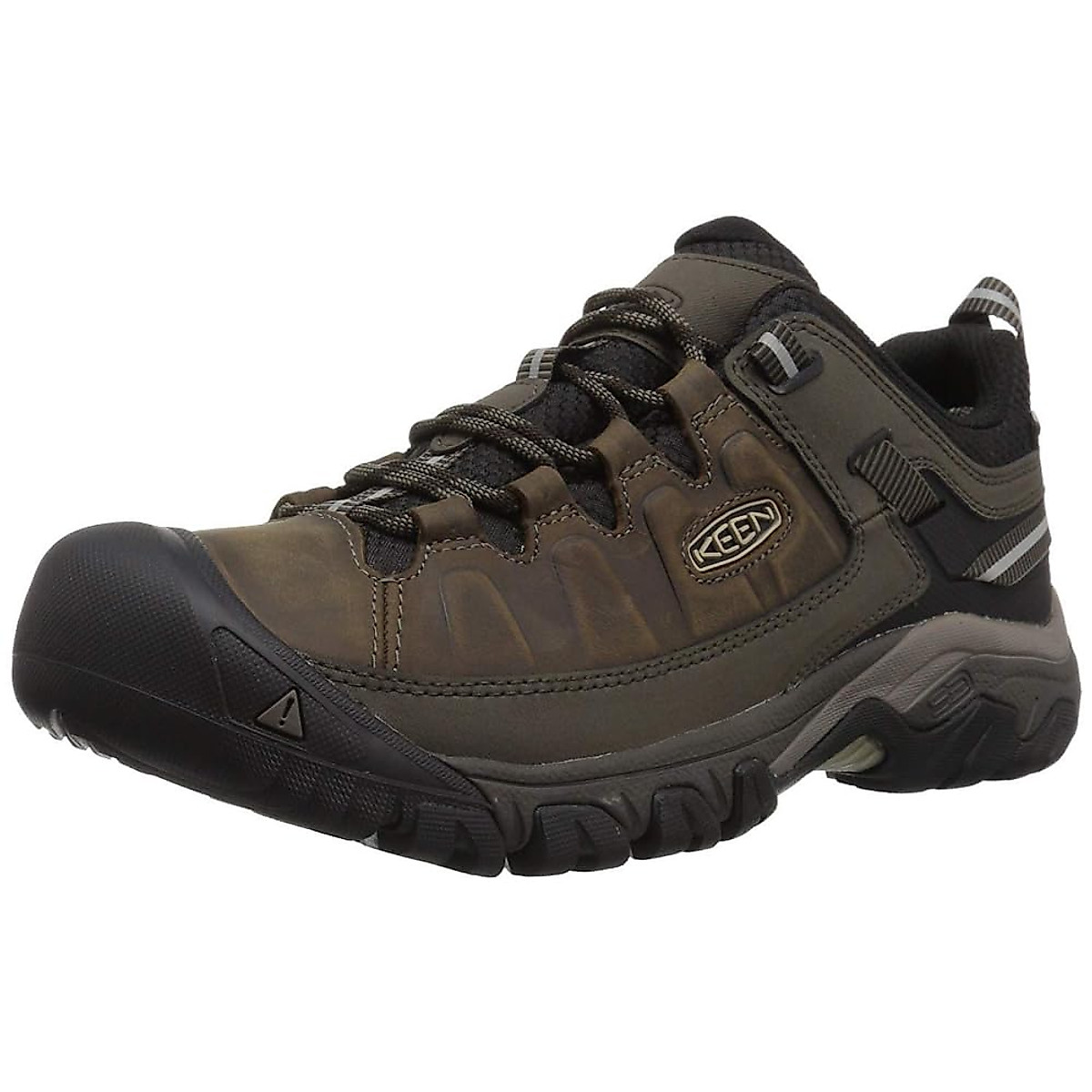 KEEN Men's Targhee 3 Low Height Waterproof Hiking Shoes, Bungee Cord/Black, 8.5