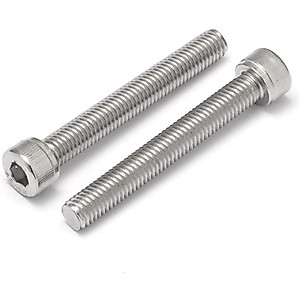 50 PCS Socket Head Cap Screw Assortment Set, M6 x 20mm, 25mm, 30mm, 35mm, and 40mm, Stainless Steel 304, Bright Finish