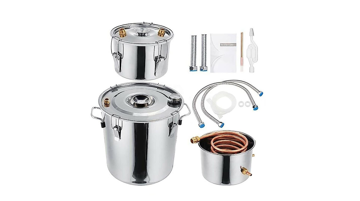 Slsy 5 Gallon Alcohol Still Water Distiller Kit for Home Brewing