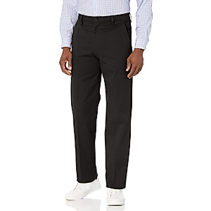 Dockers Men's Classic Fit Workday Khaki Smart 360 Flex Pants (Standard and Big & Tall), Black, 38W x 30L