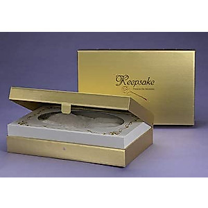 Foster-Stephens Large Gold Wedding Dress Preservation Kit | Stylish Wedding Gown Garment Storage Box | Closet Storage Organizer for Quilts, Gowns, Dresses, Family Heirlooms (Gold, Large)