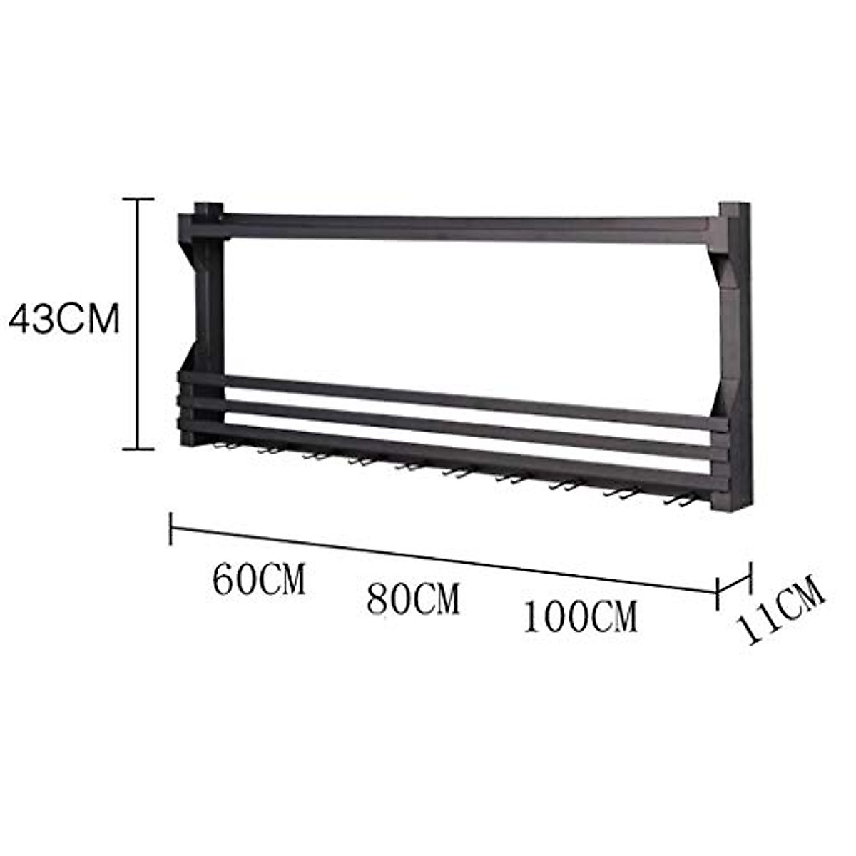 PIBM Stylish Simplicity Correction Fluid Mouse Wall-Mounted Metal Wine Rack Correction Fluid, Yellow , 80*11*43cm