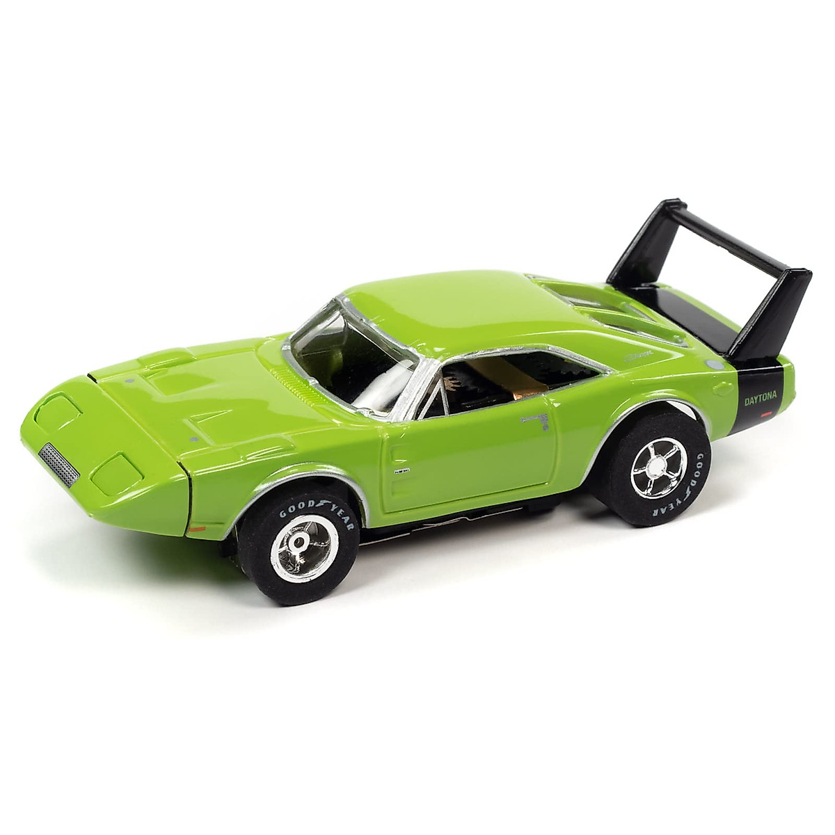 Auto World Xtraction R35 1969 Dodge Daytona Green HO Scale Slot Car