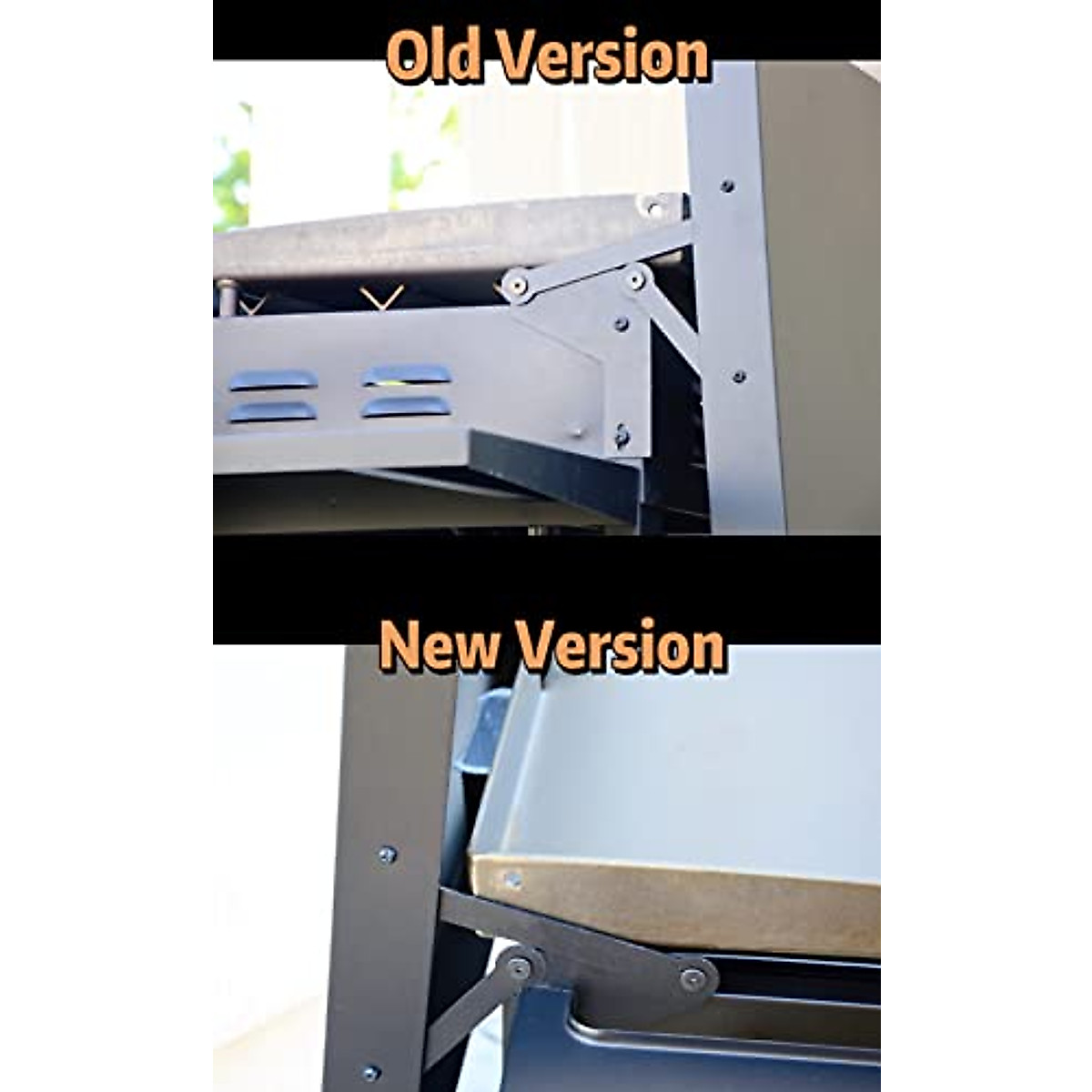 Jforest Blackstone Push-Pull Griddle Cover Lid with Bakelite Handle, Powder Coated Steel, Blackstone Griddle Cover, Matte Black (36 inch (Model #1984 Friendly))