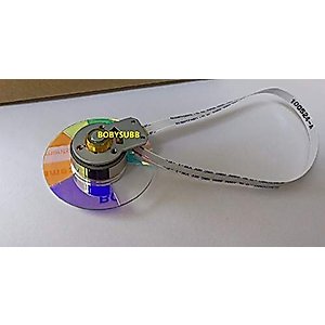Pukido Brand For ACER X1260 X112 X113P X1261P Projector Color Wheel 6 Segment Diam 40mm - (Plug Type: X1261P)