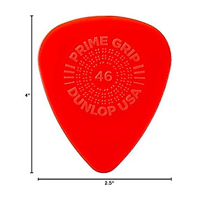 Jim Dunlop Delrin 500 Prime Grip .46mm Guitar Picks (450P.46)