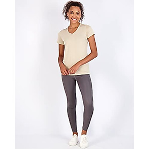 5 Pack: Womens V Neck T-Shirt Ladies Yoga Top Athletic Tees Active Wear Gym Workout Zumba Exercise Running Essentials Quick Dry Fit Dri Fit Moisture Wicking Basic Clothes - Set 12, XL