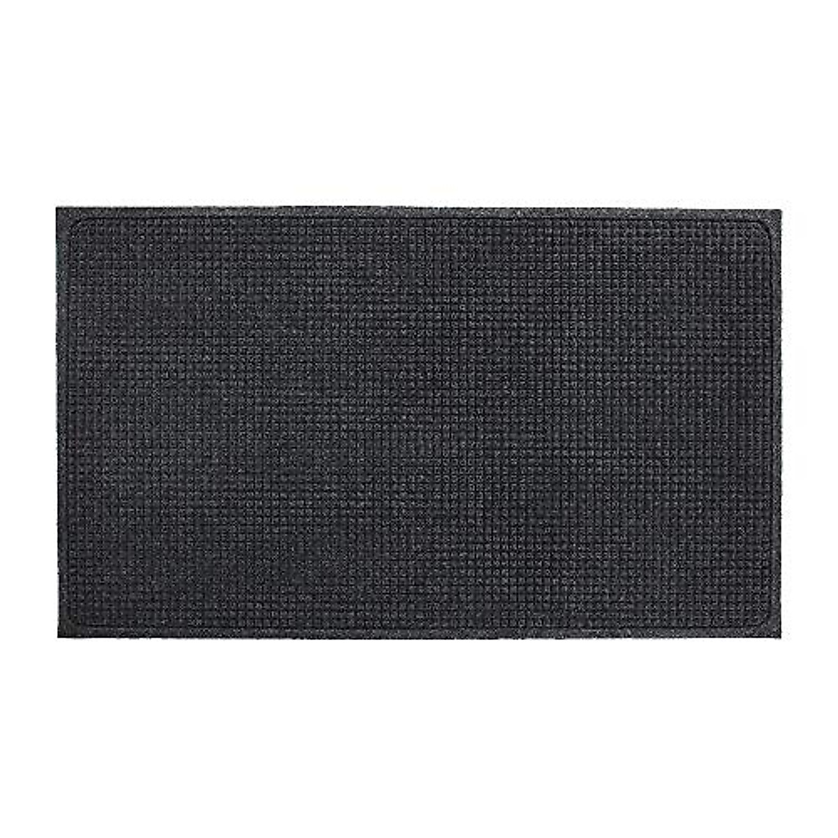 Guardian EcoGuard Indoor Wiper Floor Mat, Recycled Plastic and Rubber, 3' x 5', Charcoal
