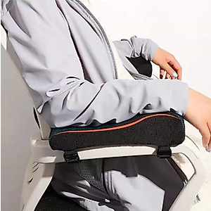 YSMLE Chair Arm Pads with Comfort Memory Foam, Arm Rest Pillow,Gaming Chair Arm Rest, Covers for Chair Armrest Cushions Gel Mesh Cover Forearm Pressure Relief for Office Wheelchair 2pcs