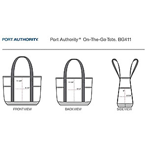 Port Authority Port Authority On-The-Go Tote. BG411 OSFA Deep Aqu/Dk Ch
