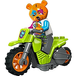 LEGO City Stuntz Bear Stunt Bike 60356, Flywheel-Powered Motorbike Toy to Perform Jumps and Tricks, Toys for Boys & Girls Age 5 Plus, Small Gift or Extension Set