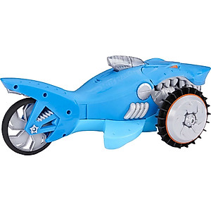 Hot Wheels R/C Supercharged Shark Vehicle, that Races on Land & Water, R/C Chomping Mechanism, Dynamic Steering, for Kids 5 Years Old & Older [Amazon Exclusive]