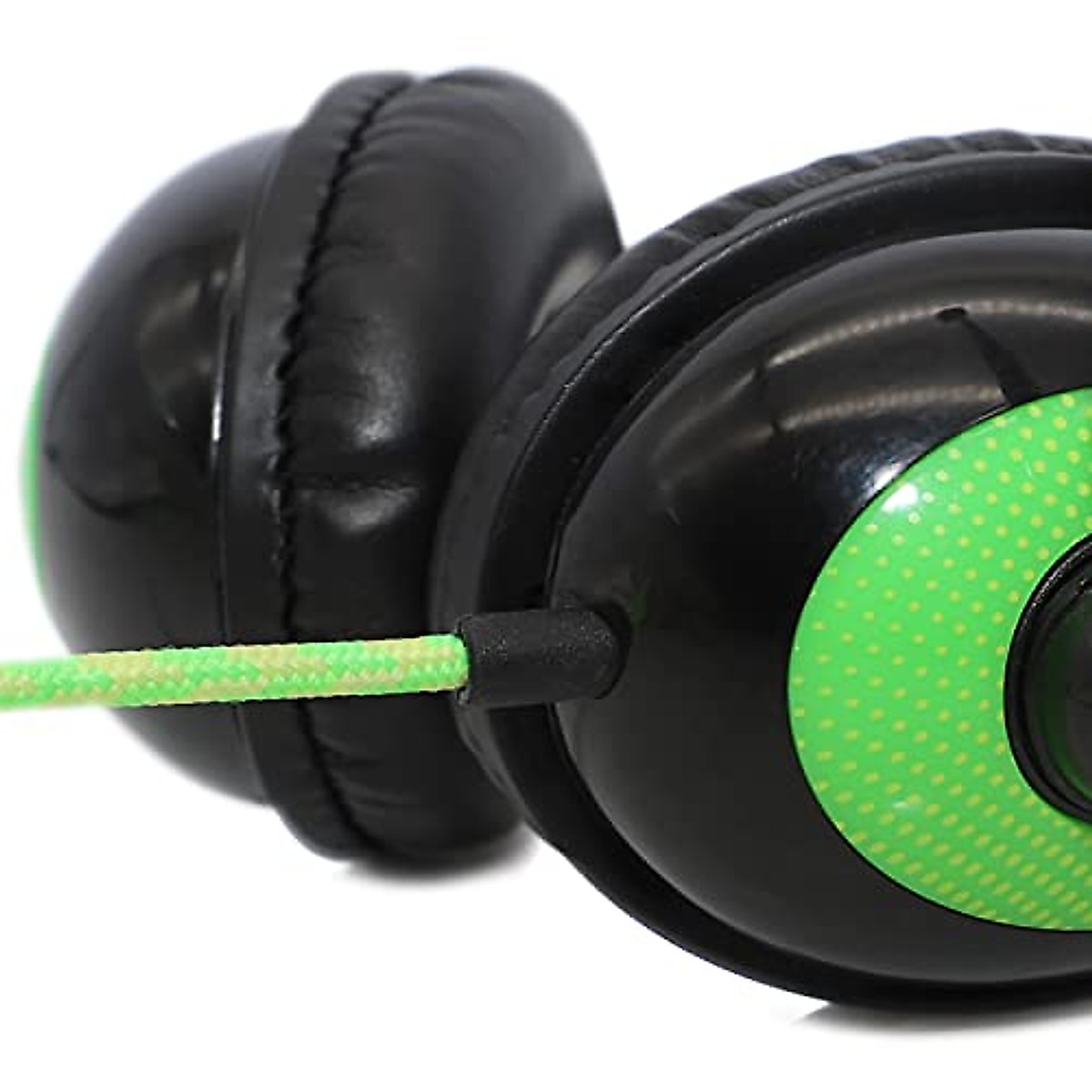 Avid AE-36 Green On-Ear Stereo Headphones with Boom Microphone (10-Pack)