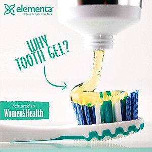 Elementa Silver Non-Foaming Toothpaste Wintermint Flavor | 5 in 1 Teeth Whitening Gel 4 Fl oz | Dentist Formulated All Natural | Professional Whitening Gel | Fluoride Free | Fresh Breath