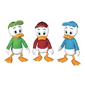 Beast Kingdom DuckTales: Huey, Dewey and Louie DAH-069 Dynamic 8ction Action Figure Set, Multicolor