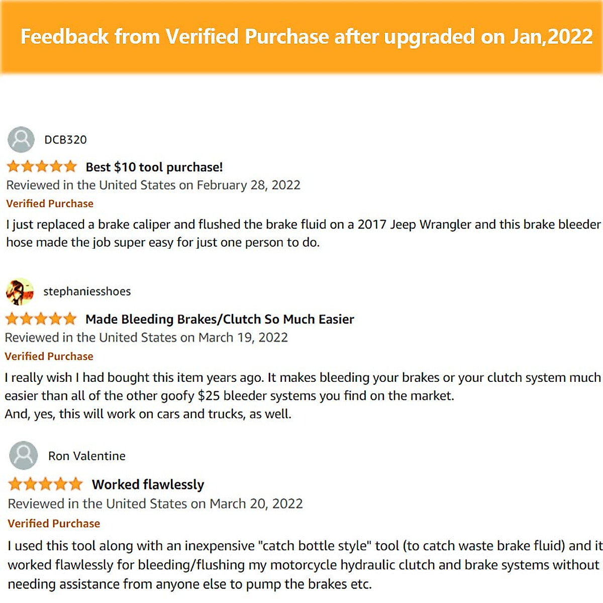 vbaxy Brake Bleeder Hose- One Way Check Valve Tube Bleeding Tool Kit for Motorcycle Clutch