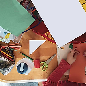 ISusser 20 Sheets A4 Size 8.3x11.5 Inch Clear Double Sided Adhesive Tape Sheets, Super Strong Sticky Tape, DIY Art/Craft/Home Decorative Tape with White Liner