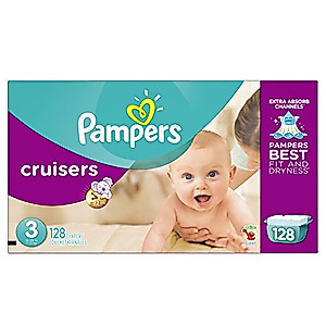 Pampers Cruisers Disposable Diapers Size 3, 128 Count, GIANT