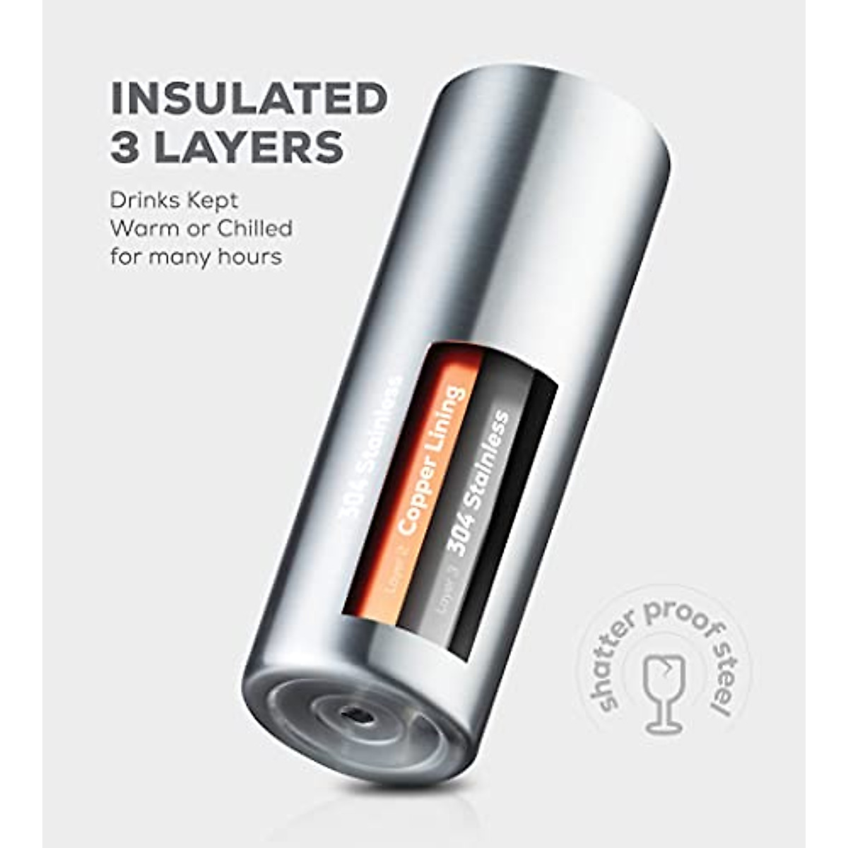 Insulated Skinny Stainless Steel Tumbler Set - 4-Pack 20oz Coffee Tumbler with Straw - Travel Coffee Mug With PBA Free Lids - Slim Vacuum Insulated Tumblers Keep Hot and Cold - Great for Home, Office.