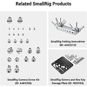 SMALLRIG Allen Wrench Screw 1/4" Screws Accessories Tool (12pcs/Pack) - 1713