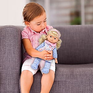 Gift Boutique Soft Baby Doll, 12 Inch Girl Doll with Blond Hair, My First Doll for Infants, Toddlers, Girls and Boys