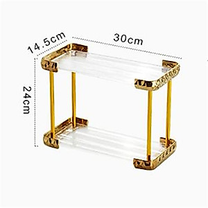 Storage Rack Bathroom Rack Desktop Dressing Table Cosmetics Bathroom Shelf Toilet Wash Hand Washing Countertop (Color : D, Size : Multi-Layer)