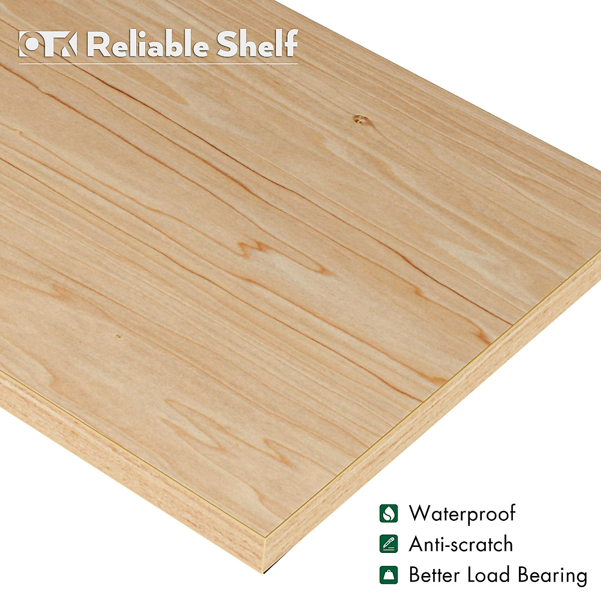 OTK 5 Tier Bookshelf, Tall Bookcase, Office Shelf Storage Organizer, Modern Book Shelf for Living Room, Bedroom, and Home Office, Natural