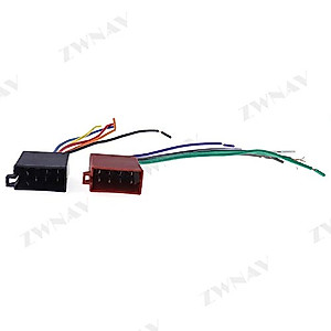 ZWNAV Universal ISO Car Radio Wire Cable Harness Stereo Adapter Connector Adaptor Plug Power and Loudspeaker (Female)