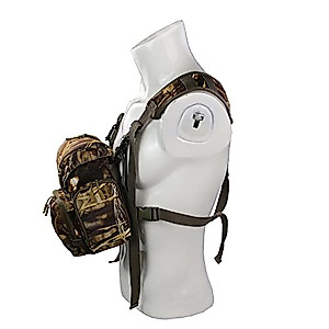 MDSTOP Binocular Harness, Bino Harness Chest Pack with Rangefinder Pouch, Bino Straps Secure Your Binoculars, Holds rangefinders, Phones, Bullets etc, for Bird Watching, Hunting, Travel, Sports