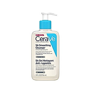 CeraVe SA Smoothing Cleanser | 236ml/8oz | Face and Body Wash with Salicylic Acid