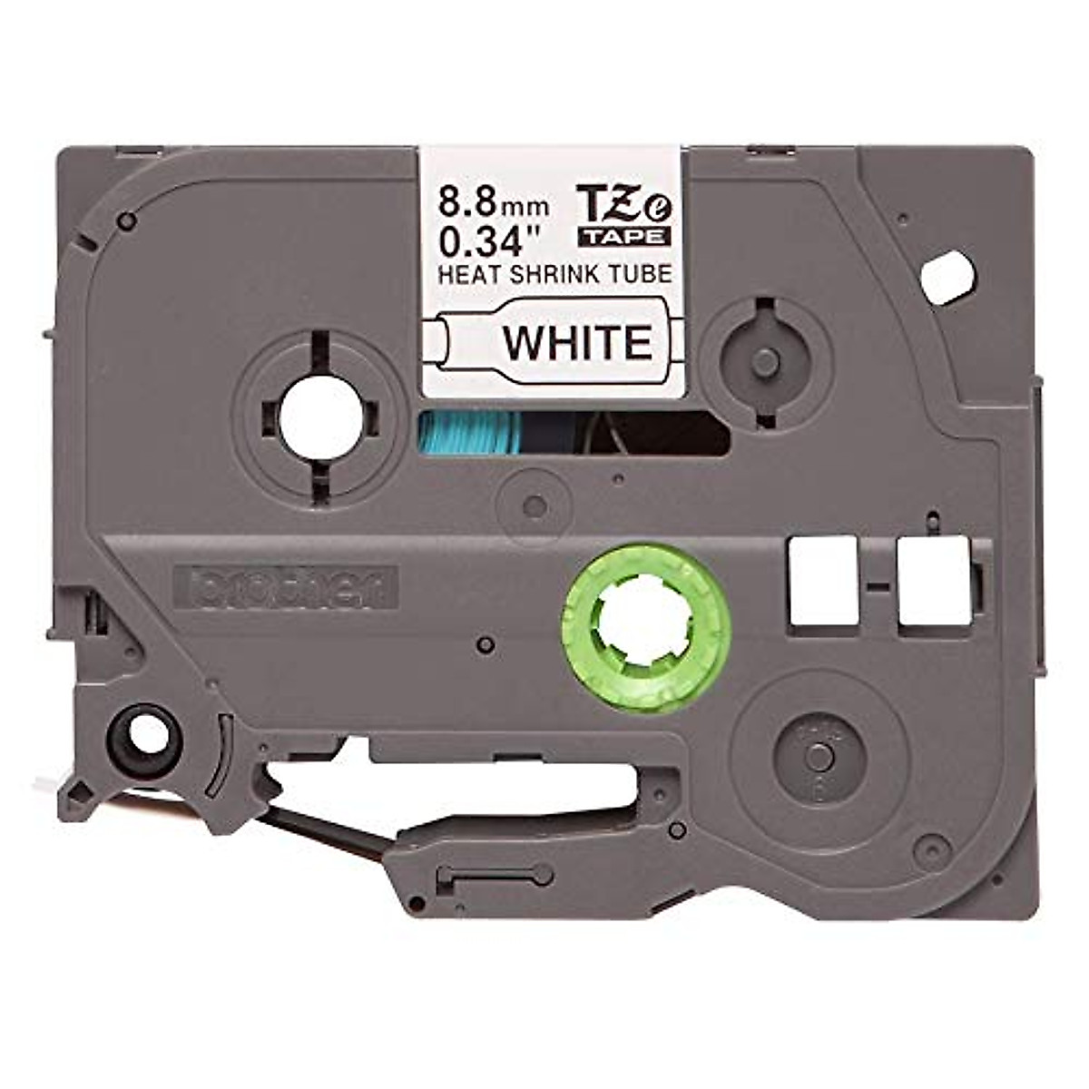 Brother HSe-221 8.8mm Heat Shrink Tube Tape Cassette - Black on White