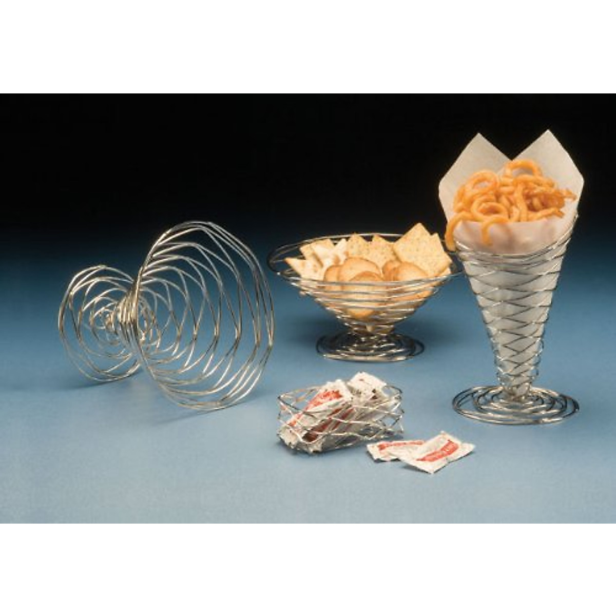 American Metalcraft BNC5 Conical Birdnest Wire Basket, 5-Inch, Chrome