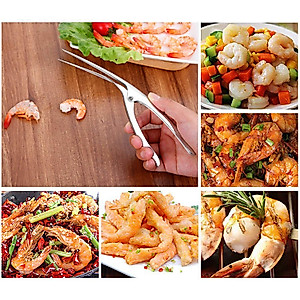 Shrimp Deveiner Tool And Shrimp Peeler Set, Set Of 2 Shrimp Cleaner Peels Shrimp Prawn Outer Shell And Deveins It!
