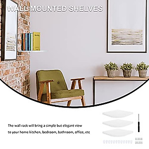 iplusmile Corner Wall Shelf Set of 3, Wall Mounted Floating Corner Shelves, Wall Storage Display Shelves for Home Décor, Bedroom Bathroom