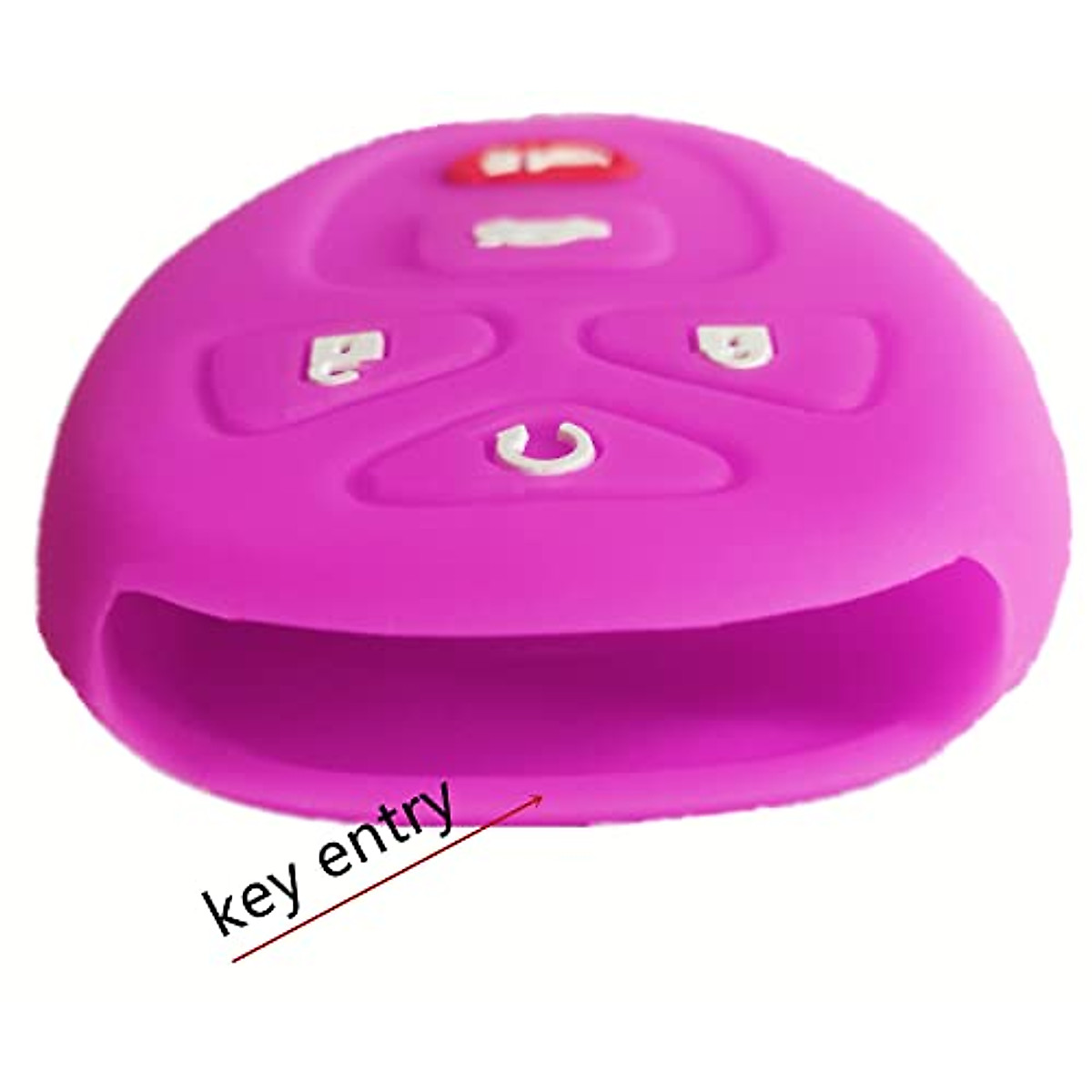 Smart Key Fob Cover Case Protector Keyless Remote Holder for Buick Gmc Chevrolet Cadillac Special