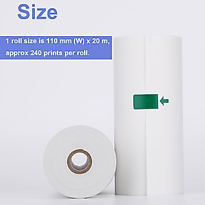 10 Rolls Compatible for Sony UPP-110S, Ultrasound Thermal Print 110 Film/Media Black and White, 110mm x 20m, A6 Black and White Printers Type I
