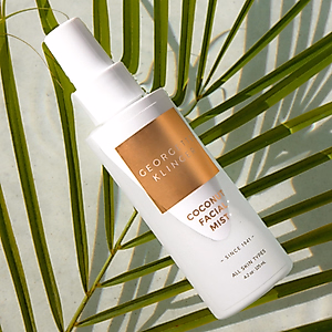 Georgette Klinger Coconut Facial Mist - Hydrating, Long-Lasting Makeup Setting Spray with Moisturizing Antioxidants for Dewy Matte Face, Protects and Plumps Dehydrated Skin - 4.2 oz