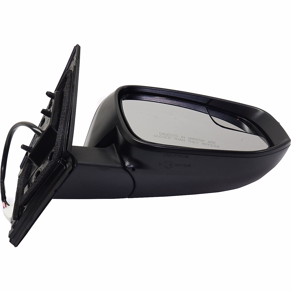 Kool Vue Passenger Side Power Heated Mirror for Toyota RAV4 2016-2018 Manual Fold With Signal Light & Spotter Glass Paintable North America Built Vehicle