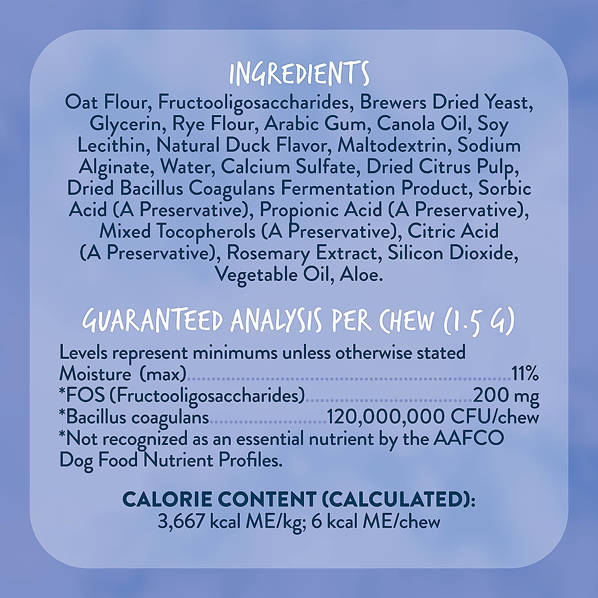 Montana Dog Food Co. Digestive Health Supplement for Dogs – Savory Duck Soft Chew with Prebiotics and Probiotics, – Supports Gut Flora & Intestinal Well-Being – Vet Formulated, USA-Made, 90 Soft Chews