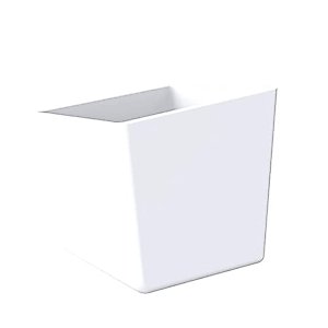 DEZCTOP D-Board Container for Bifrost Desk Series, 4-Inch Cubicle Bin for PegBoard Organizer Accessory, Functional Container for Computer Desk Home Office Table Storage (White)