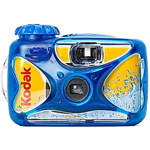 Kodak Sport Waterproof Single Use Camera with Floating Strap and Cloth